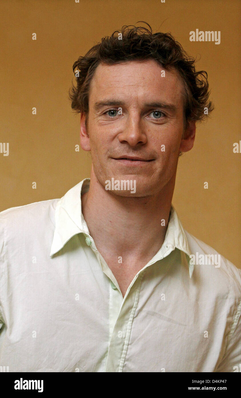German actor Michael Fassbender poses at a photocall for his film ?Fish ...
