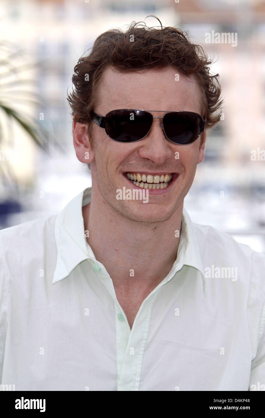 German actor Michael Fassbender poses at a photocall for his film ?Fish ...