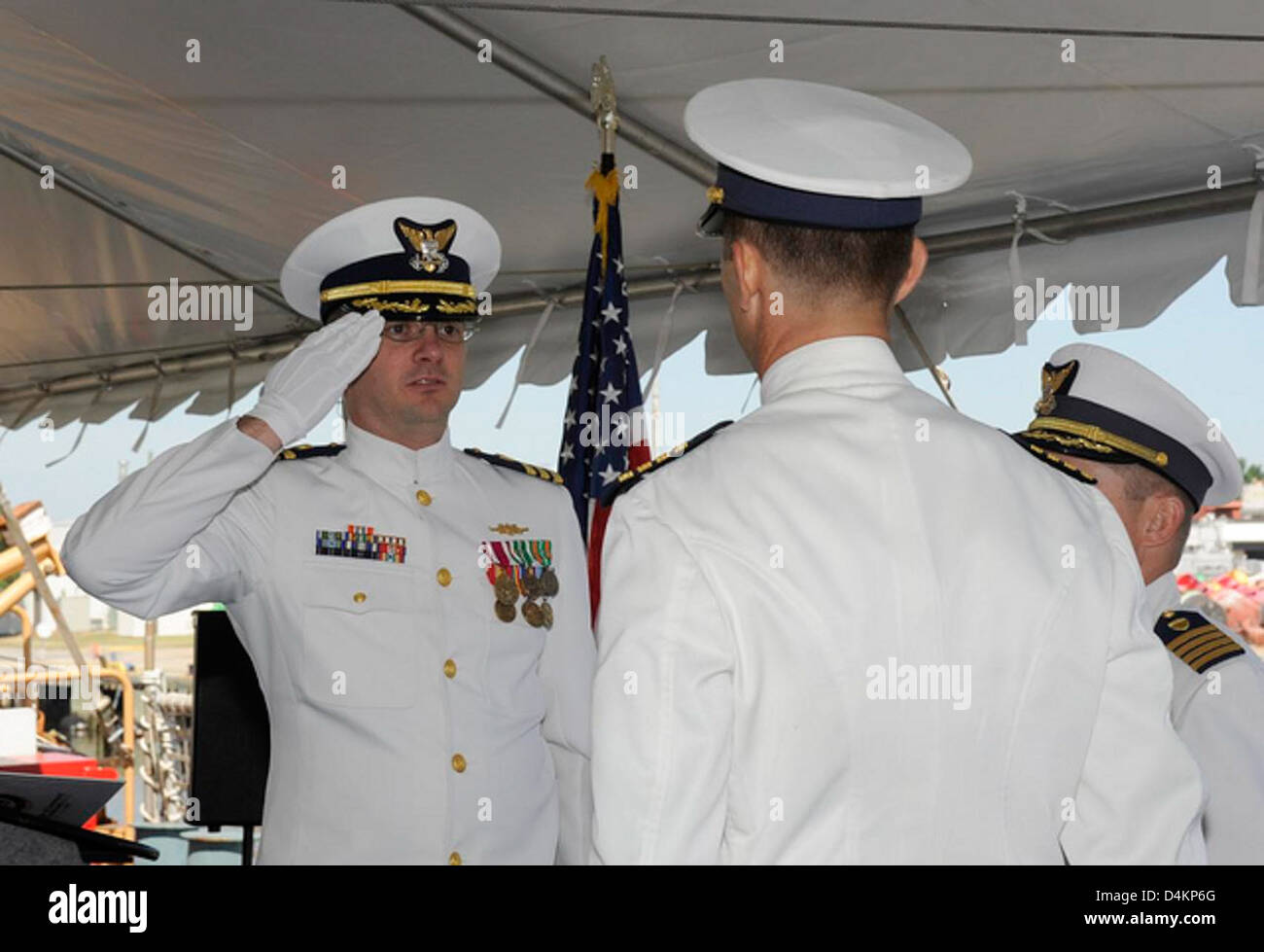 The U.S. Coast Guard Cutter Legare undergoes a change of command in ...