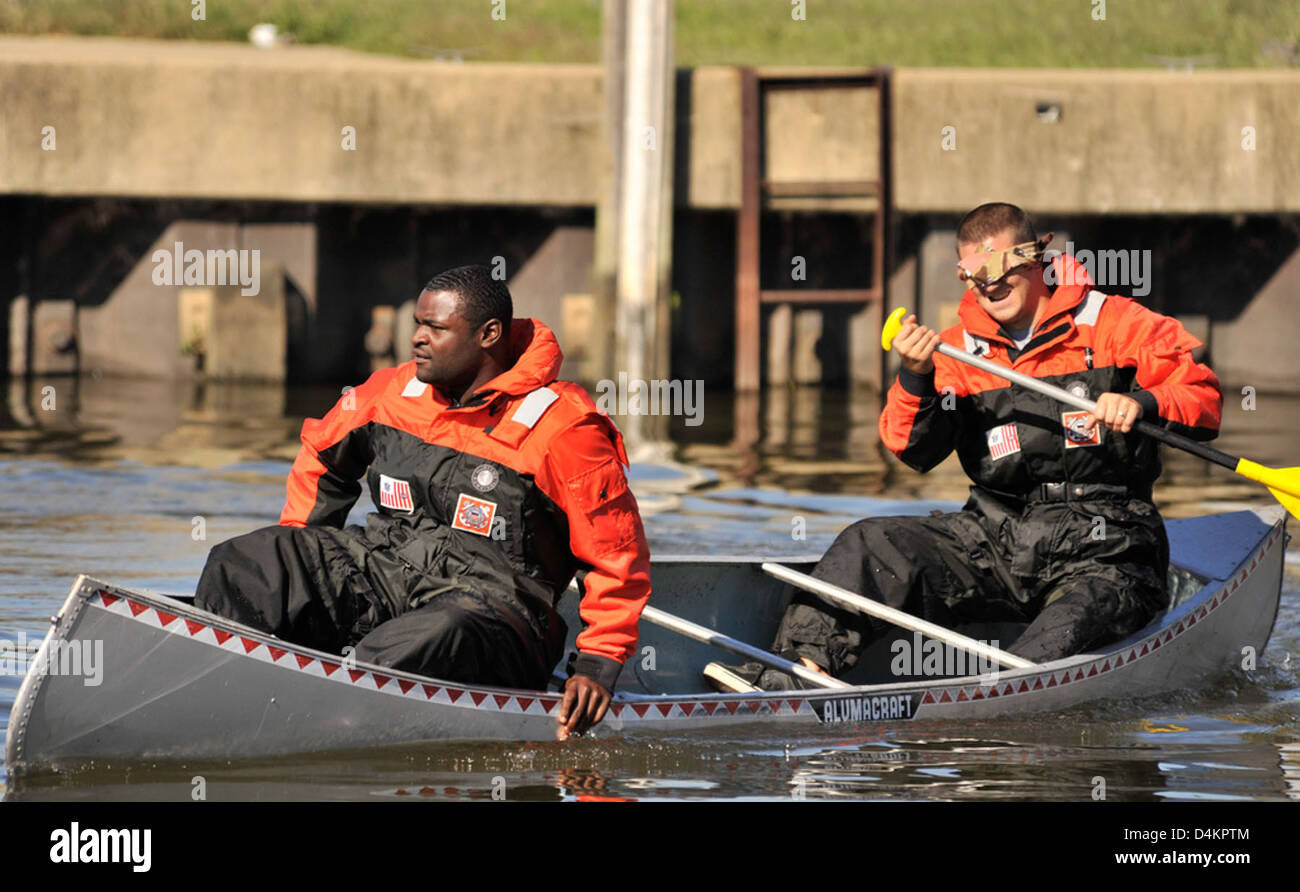 Coast Guardsmen participated in the Boat Crew Rodeo, a competition ...