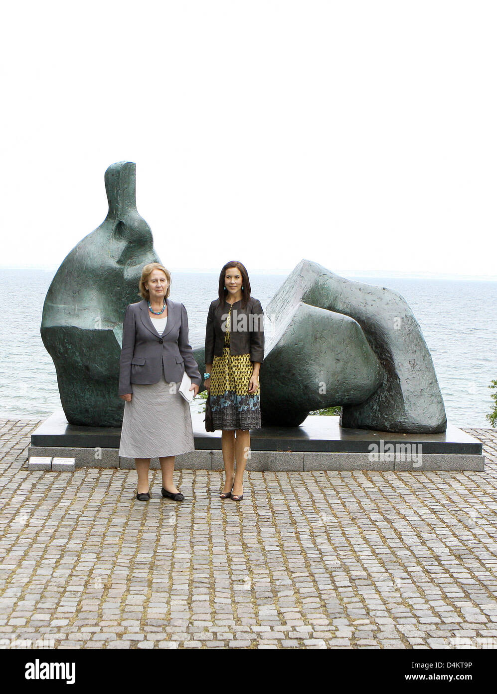 Danish Princess Mary (R) and May Panou Papoulia, the wife of the Greek ...