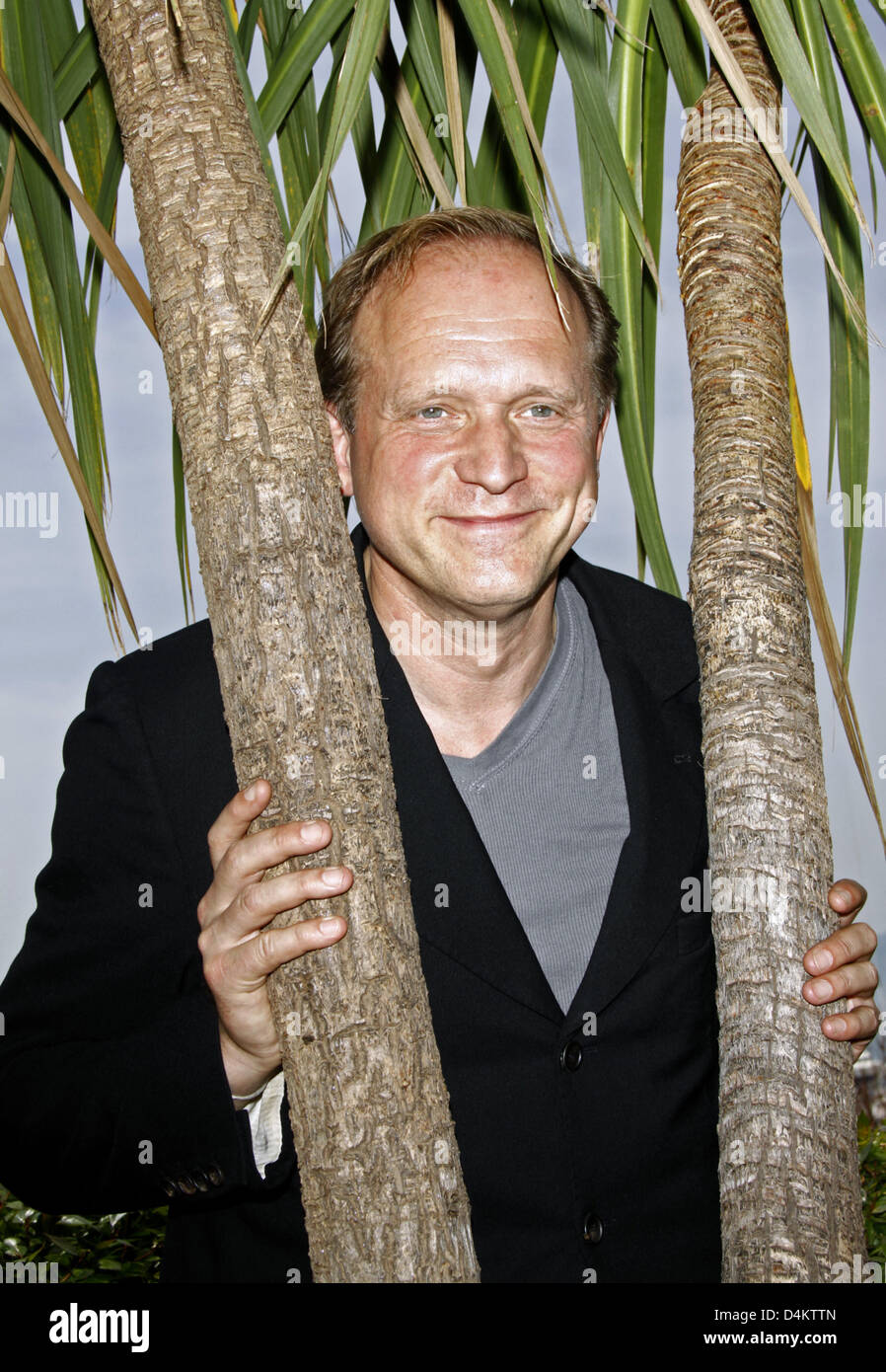 German actor Ulrich Tukur poses prior to the press conference on the ...