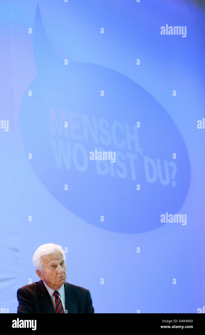 Former German President Richard von Weizsaecker attends an event at the ...