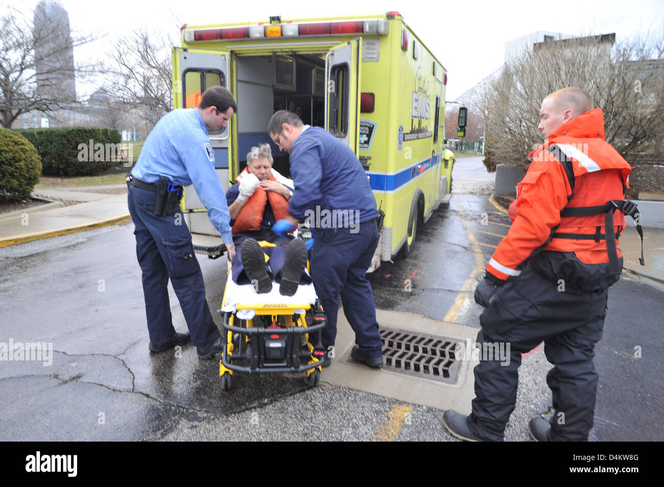 Station Cleveland Harbor conducts a medical evacuation (MEDEVAC ...