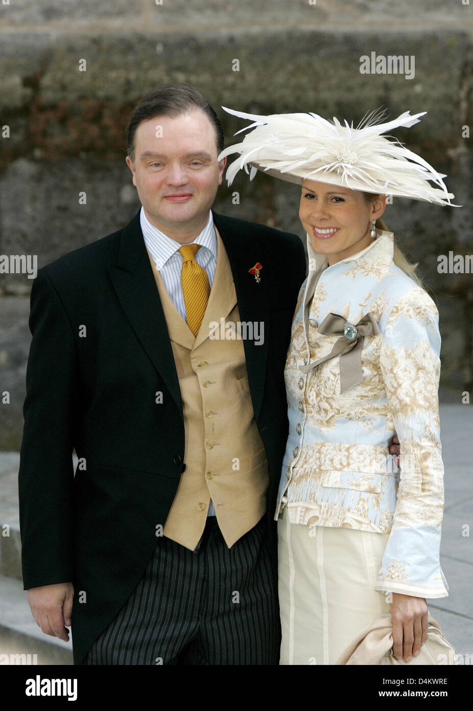 Alexander Prince of Schaumburg-Lippe (L) and his wife Nadja Anna arrive ...