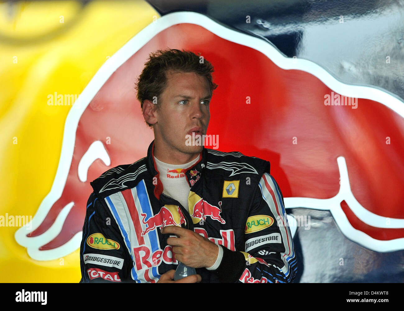 German Formula One driver Sebastian Vettel of Red Bull Racing during ...