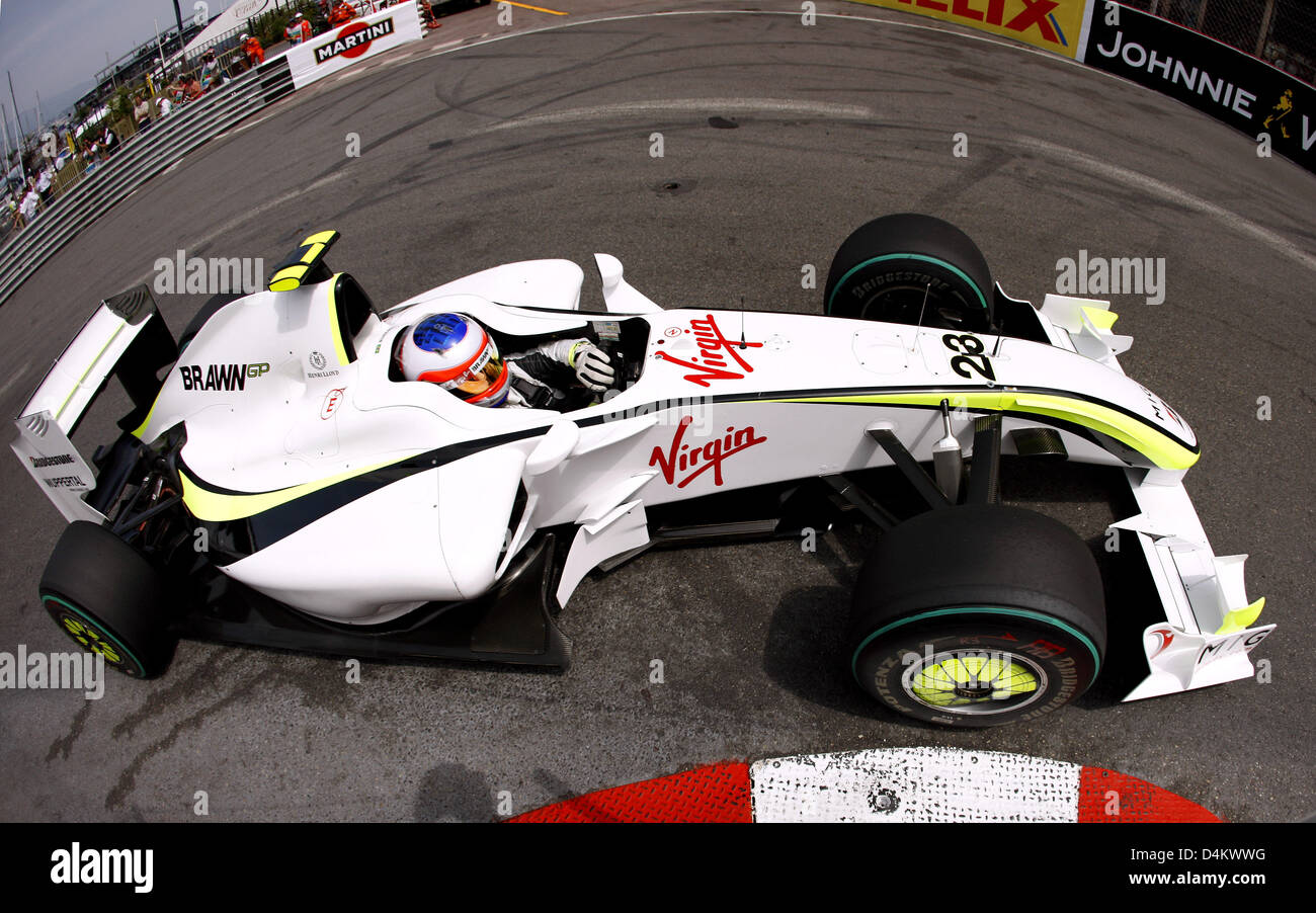 Brazilian Formula One driver Rubens Barrichello of Brawn GP comes ...