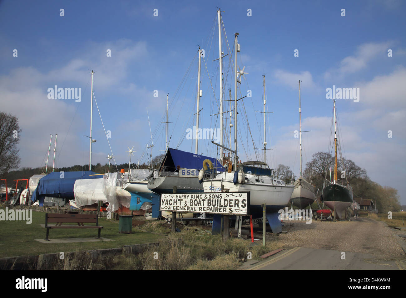 pin mill on the river orwell in suffolk Stock Photo - Alamy