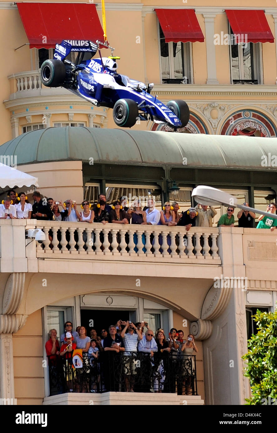 The car of the Japanese Formula One driver Kazuki Nakajima of Williams ...