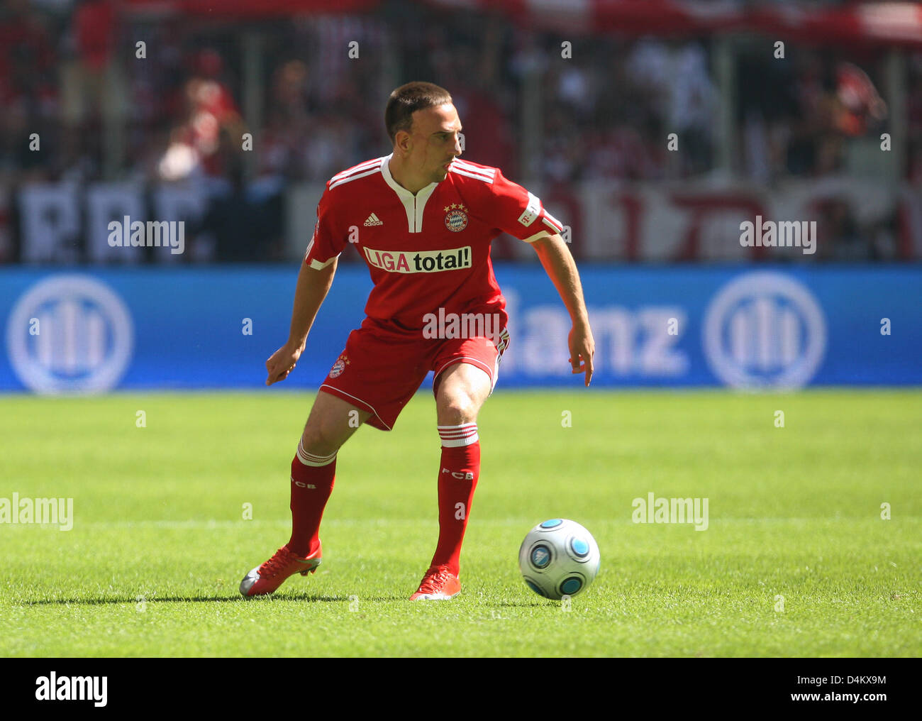 Bayern Munich?s midfielder Franck Ribery seen in action during the ...