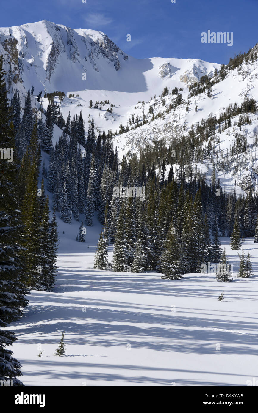 Petes Point looms above Aneroid Basin in Oregon's Wallowa Mountains ...