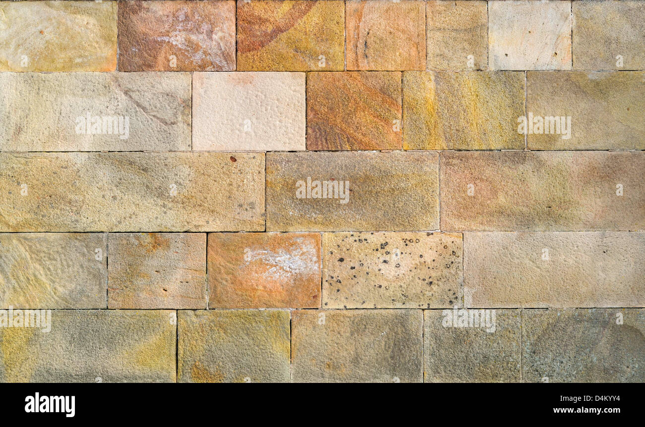 Colorful modern stone wall Stock Photo - Alamy