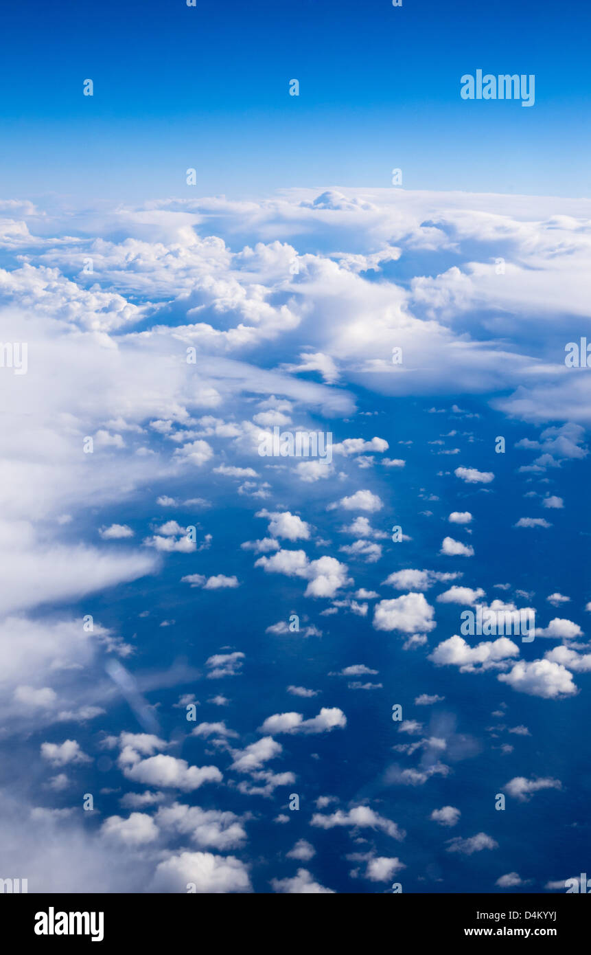 Aerial sky and clouds background Stock Photo - Alamy