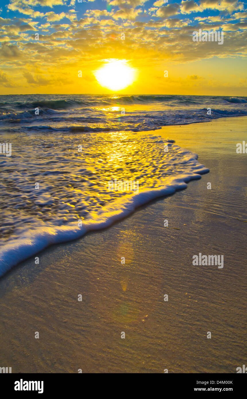 Beautiful sunset above the sea Stock Photo - Alamy