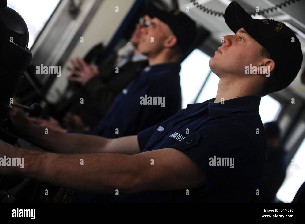 Seaman Stover manned the helm aboard the U.S. Coast Guard icebreaker ...