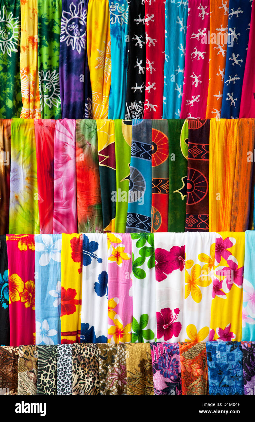 Assortment of colorful sarongs for sale Stock Photo - Alamy