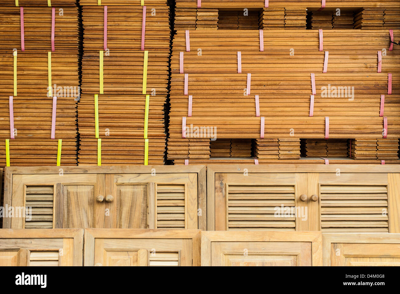 pile of wood in stock and doors Stock Photo - Alamy