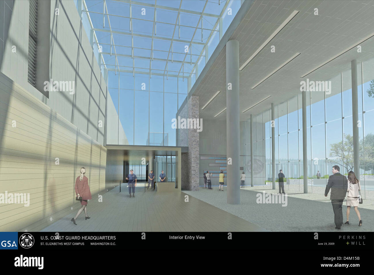 The first phase rendering of the new Coast Guard Headquarters lobby ...