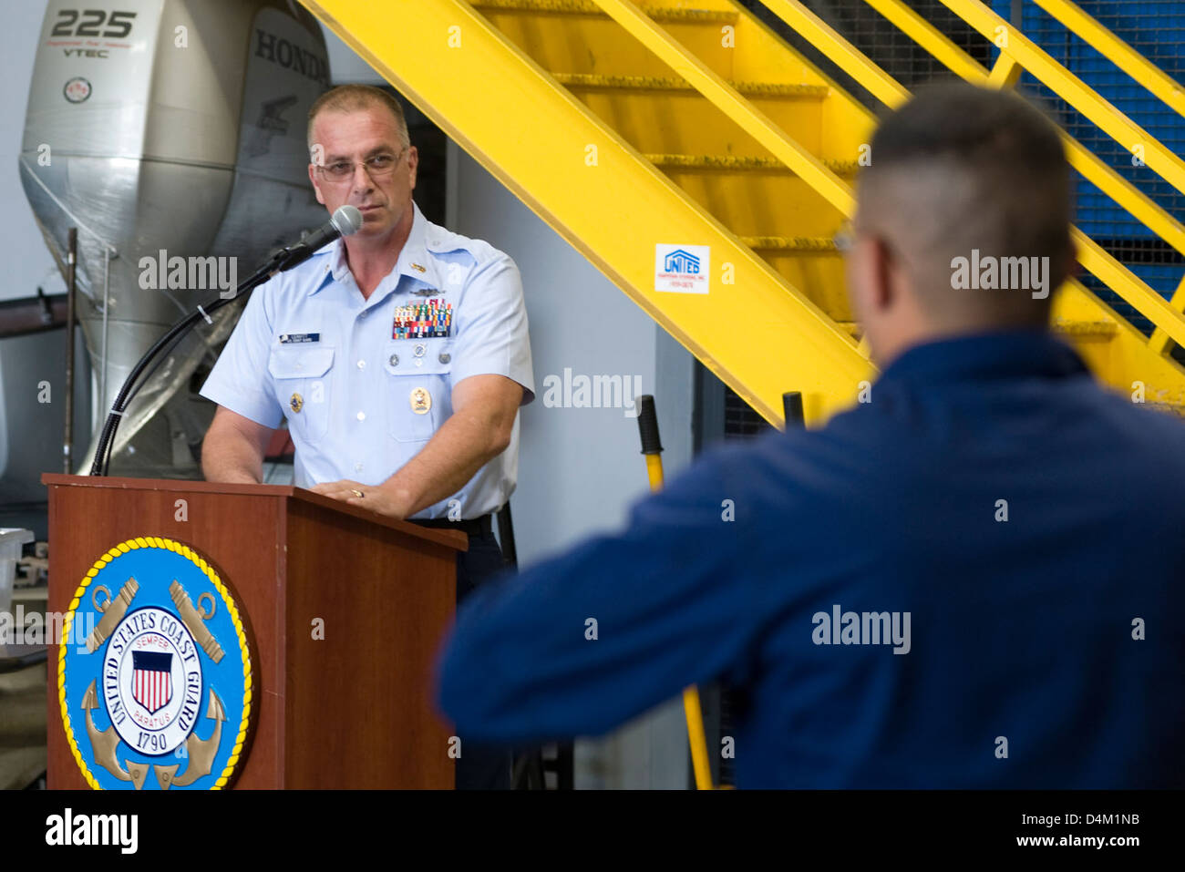 MCPOCG Michael Leavitt, the Master Chief Petty Officer of the Coast ...