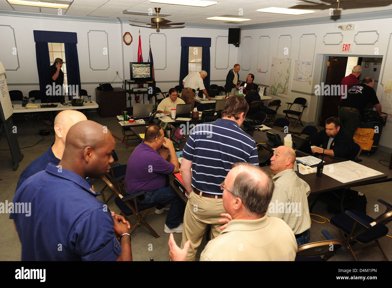 The Sikeston, Missouri Emergency Operations Center (EOC) coordinated ...