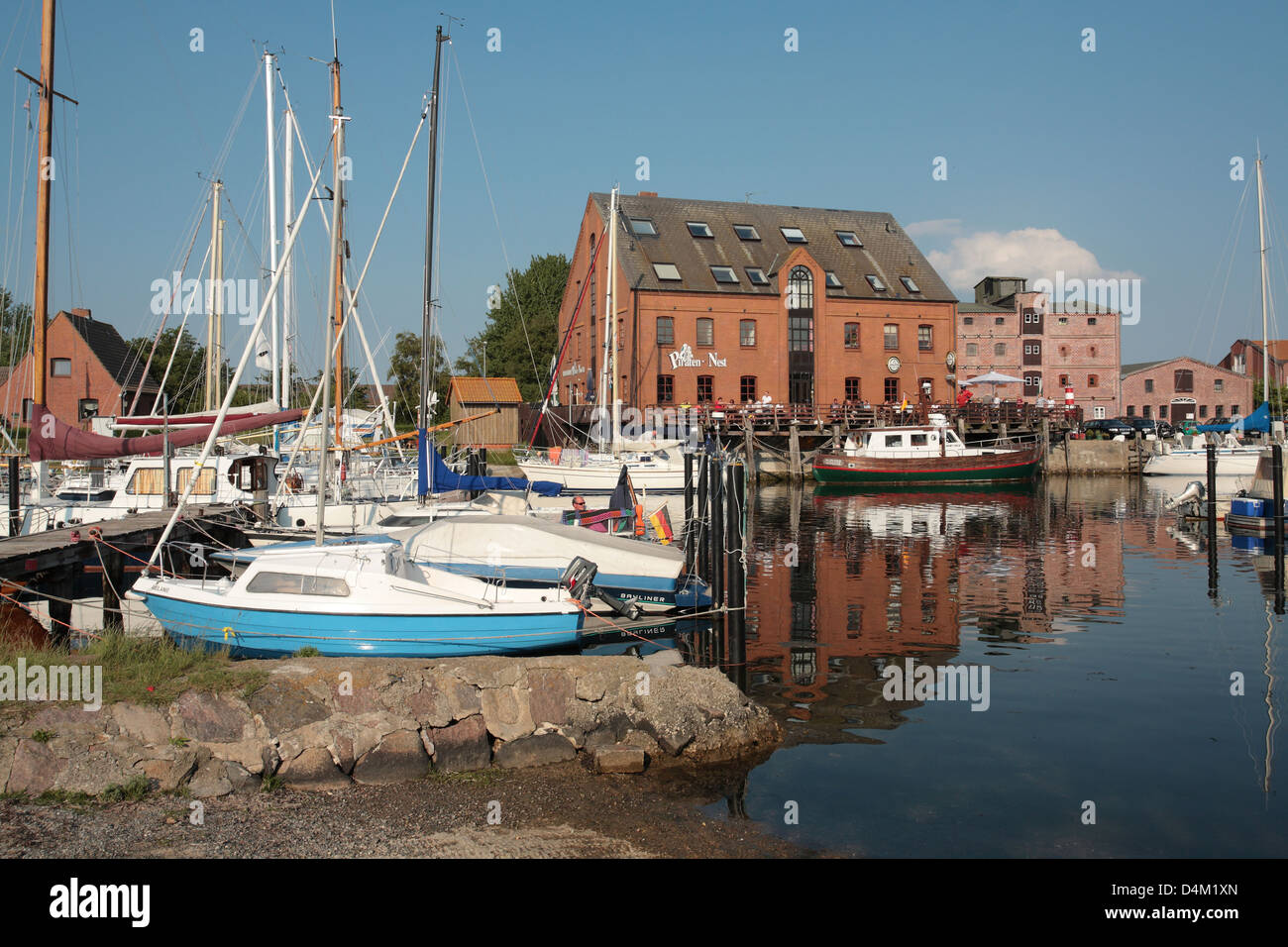 Orth, Germany, the town center and inner harbor of Orth Stock Photo - Alamy