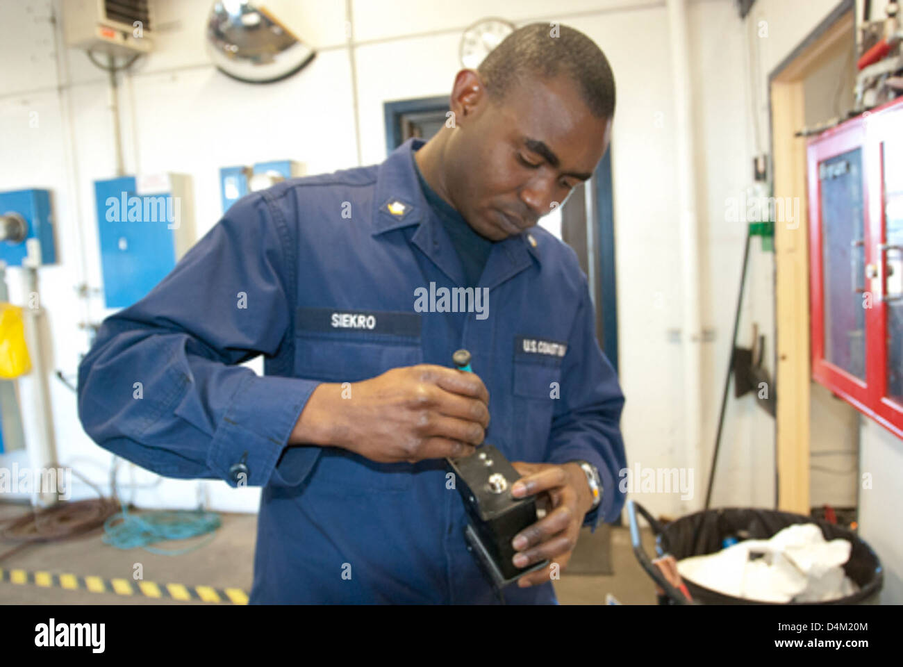 Petty Officer 3rd Class Komi Siekro, an electrician's mate at Air ...