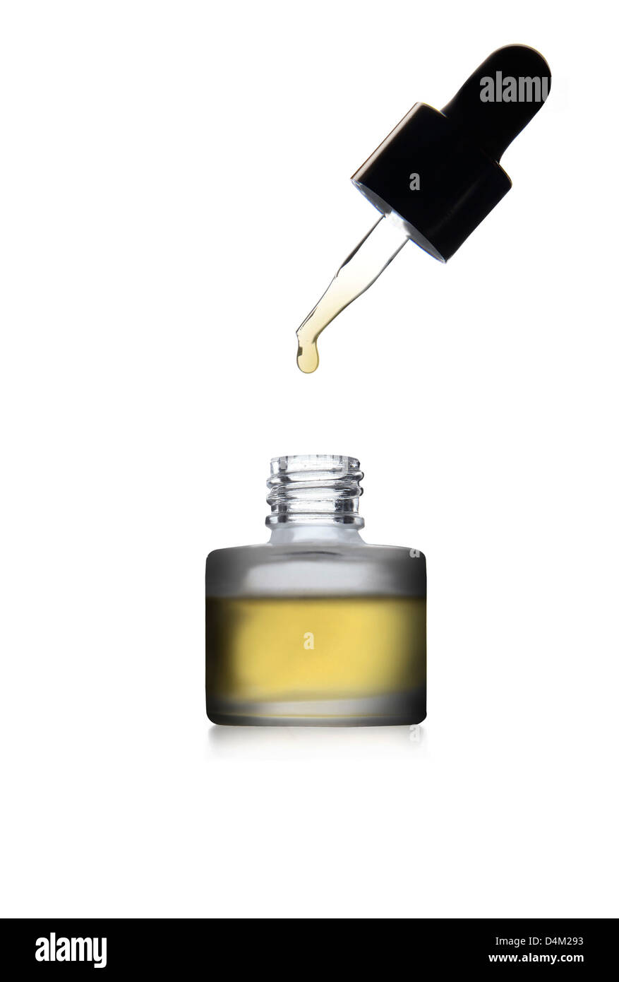 Medicine bottle with dropper isolated on white background Stock Photo ...