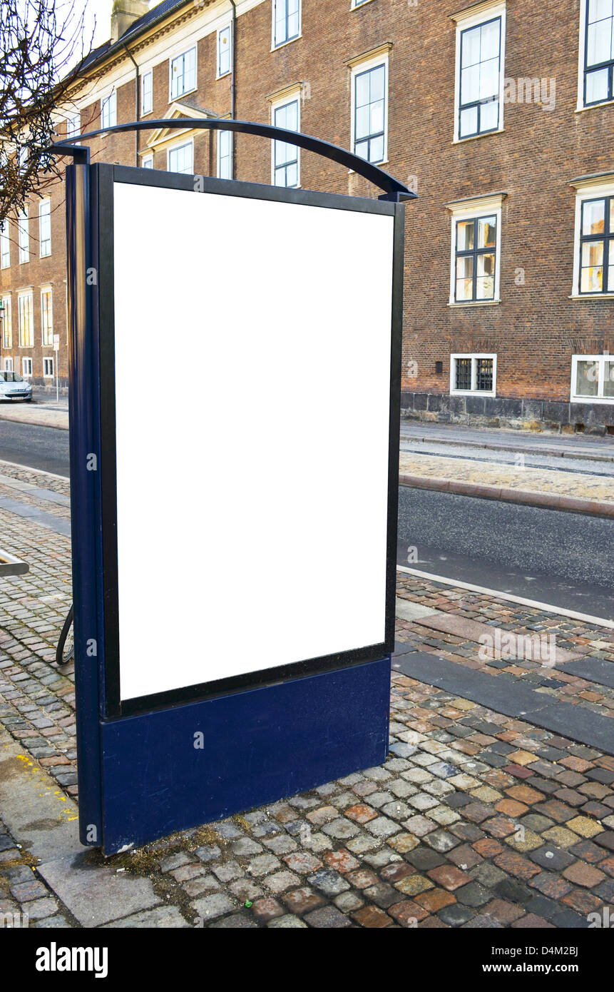 Empty billboard in city center Stock Photo - Alamy