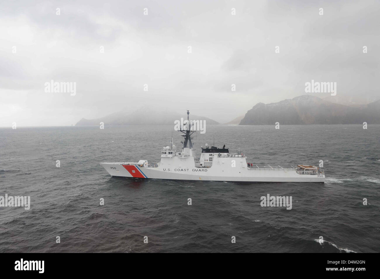 The U.S. Coast Guard Cutter Bertholf departs Dutch Harbor on a mission ...