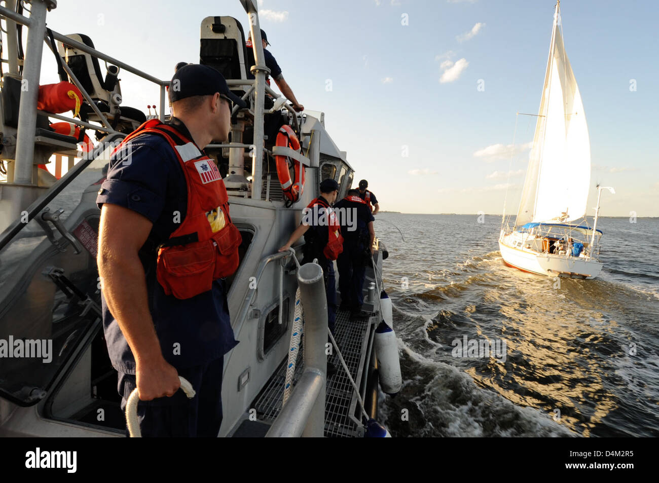 Coast Guard conducts boardings in NC Stock Photo - Alamy