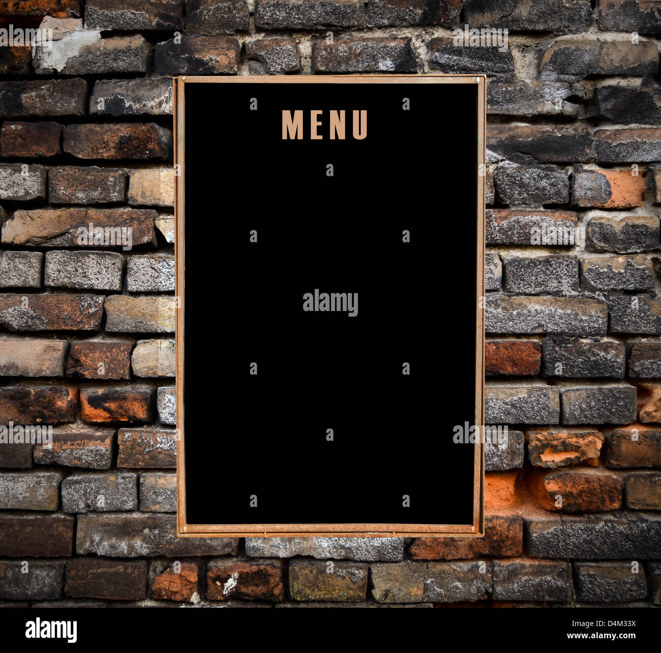 Empty menu board hi-res stock photography and images - Alamy