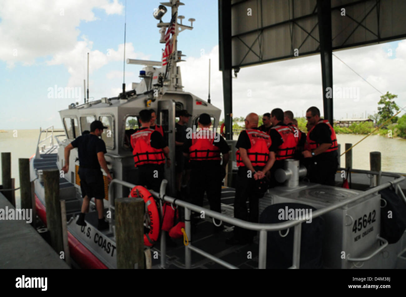 Belgian firefighters visited the U.S. Coast Guard Station New Orleans ...