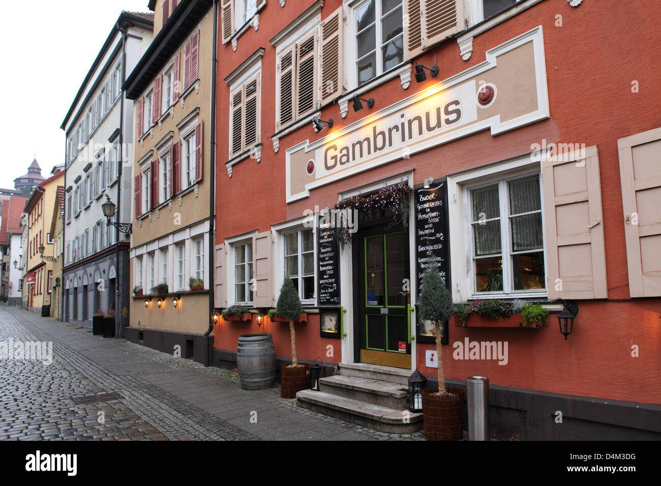 Gambrinus a traditional bar in Esslingen, Germany Stock Photo - Alamy