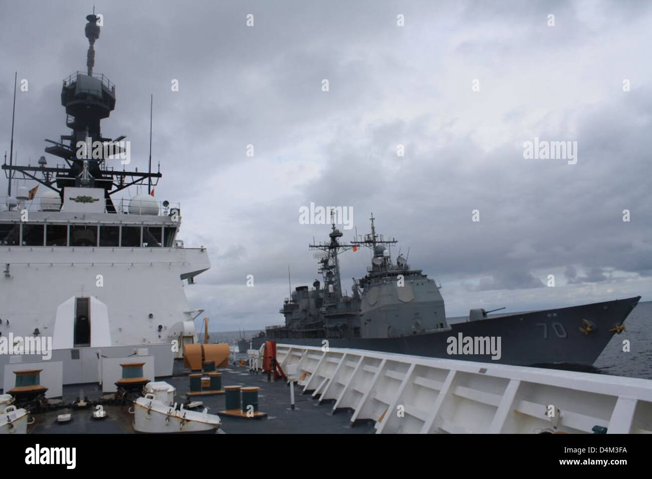 The U.S. Coast Guard Cutter Bertholf worked in tandem with the U.S ...