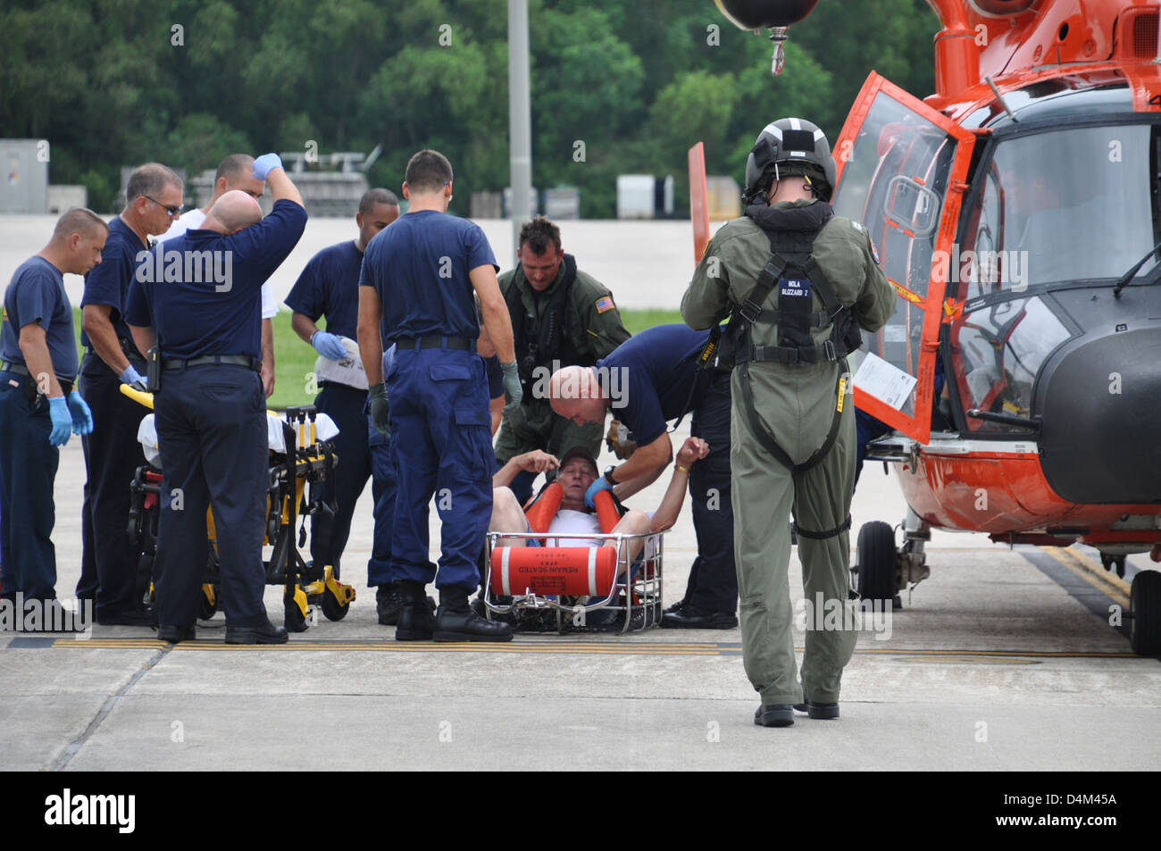 Multiple agencies assist in rescue Stock Photo - Alamy