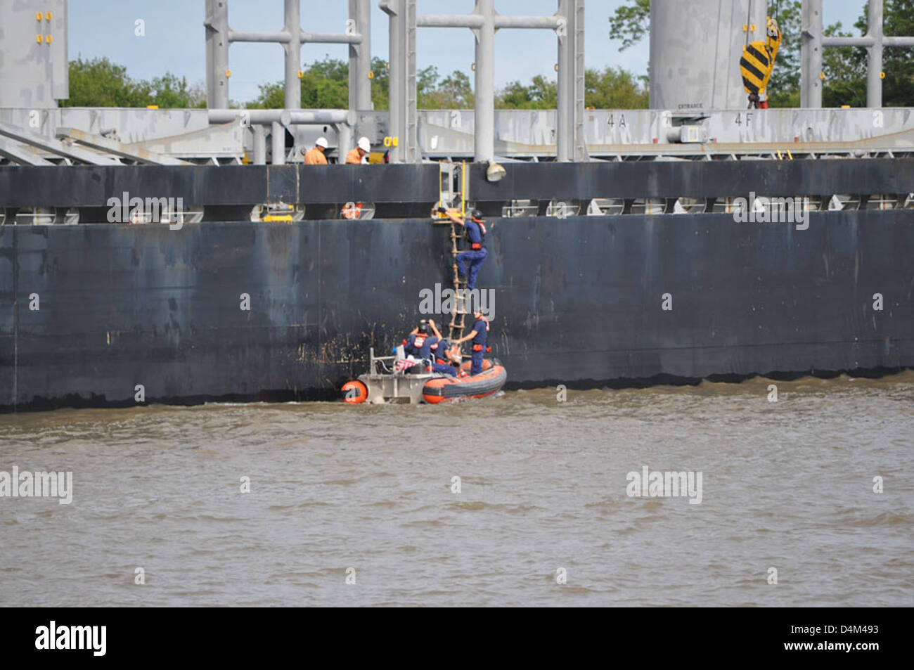 Coast Guard Cutter Pelican boarding Stock Photo - Alamy