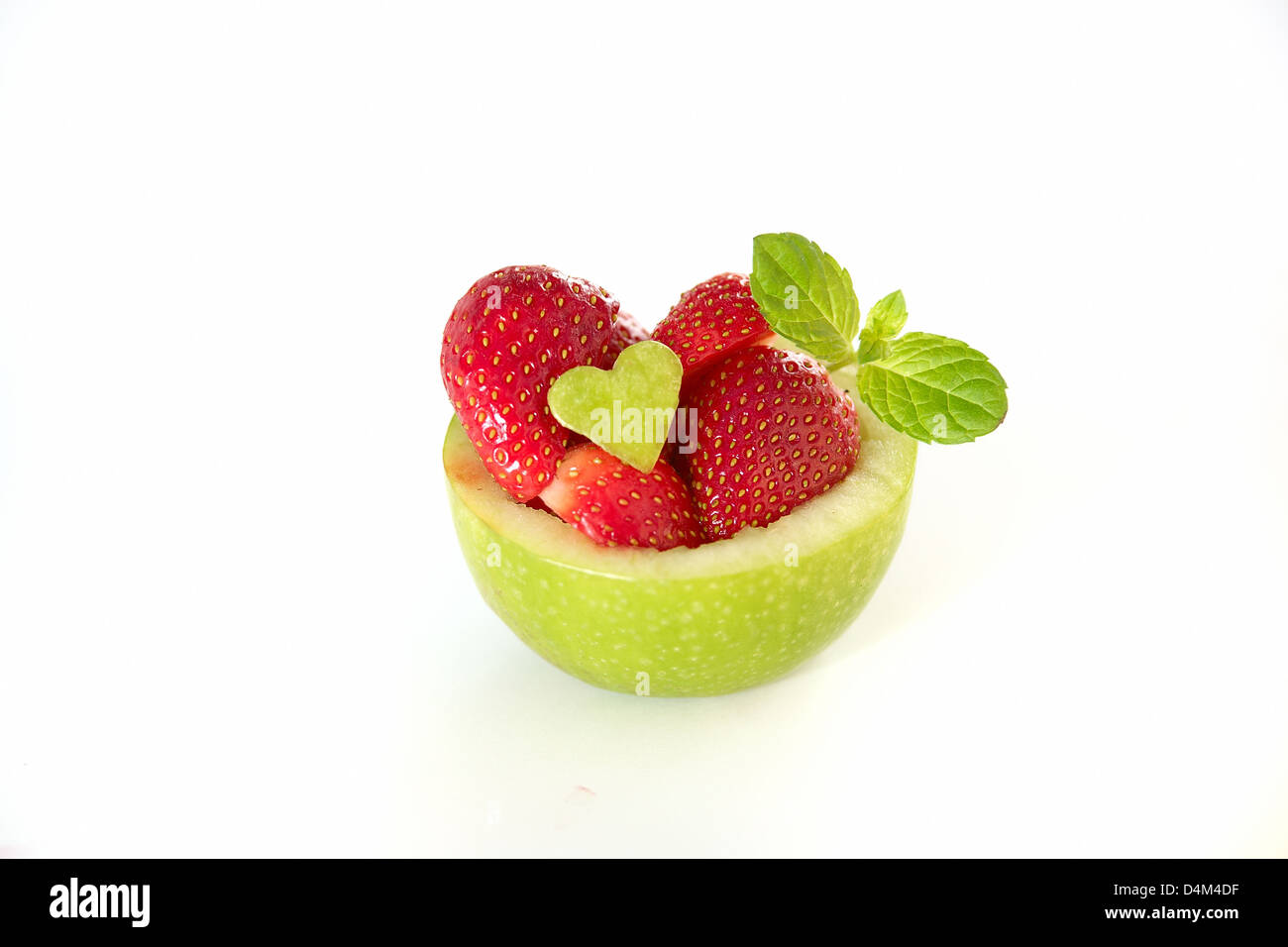 Apple strawberry natural fruit hi-res stock photography and images - Alamy