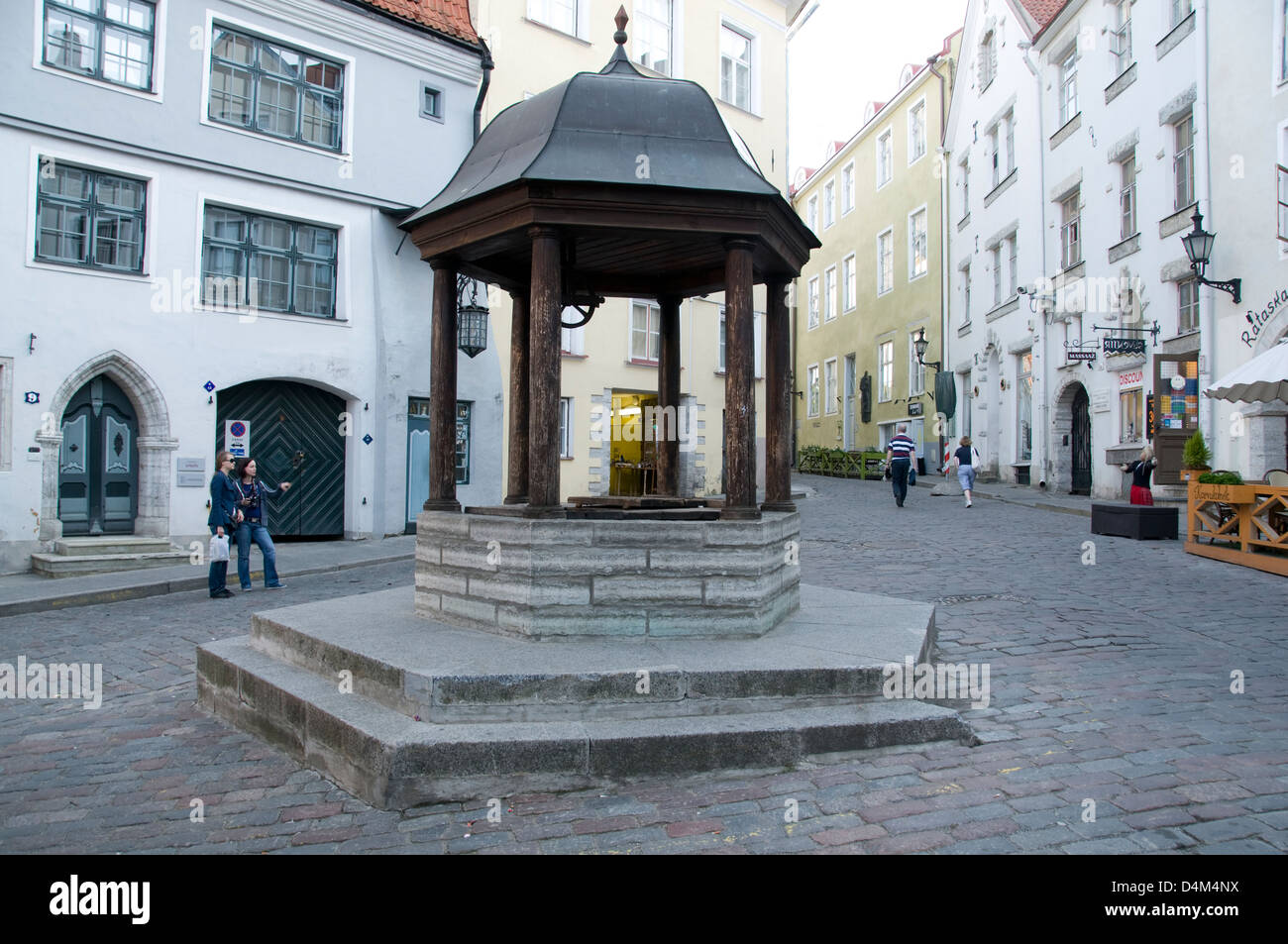 A drinking well, known as the Cat's Well on the corner of Rataskaevu ...