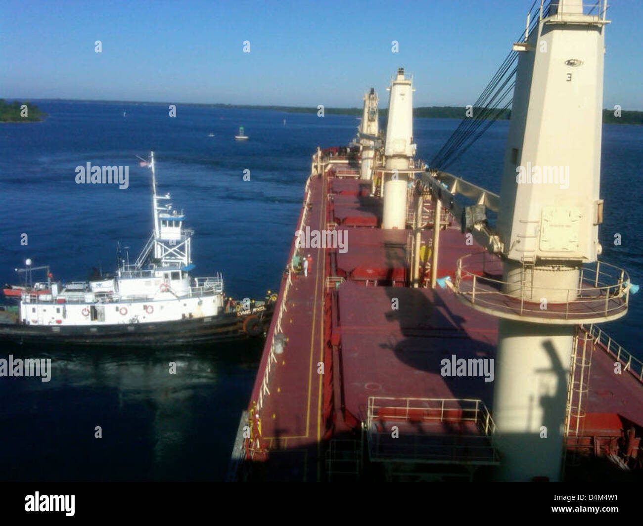 A vessel has run aground in the St. Lawrence Seaway, obstructing ...