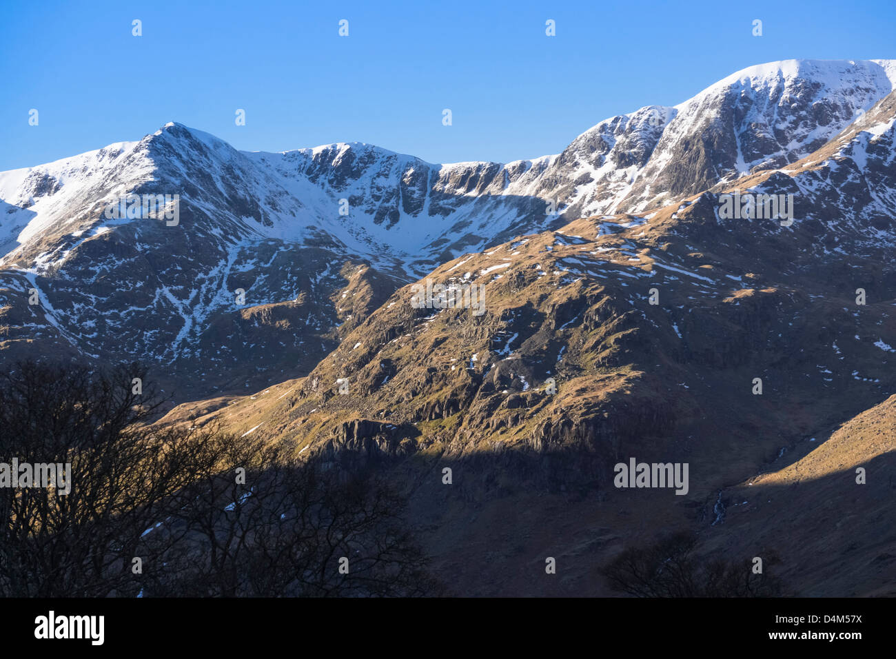 Winter summits of Nethermost & Dollywagon Pike in the Lake District ...