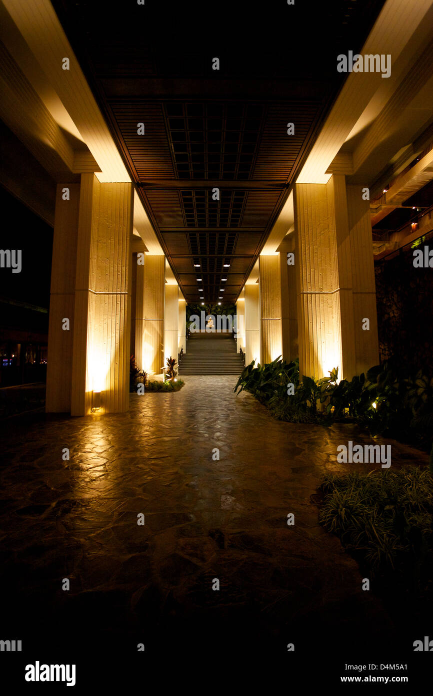 Interior Lobby at the Mauna Kea Resort on Hawaii's Big Island Stock ...