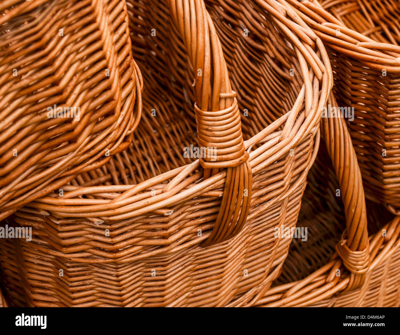 Group of wickery baskets Stock Photo - Alamy