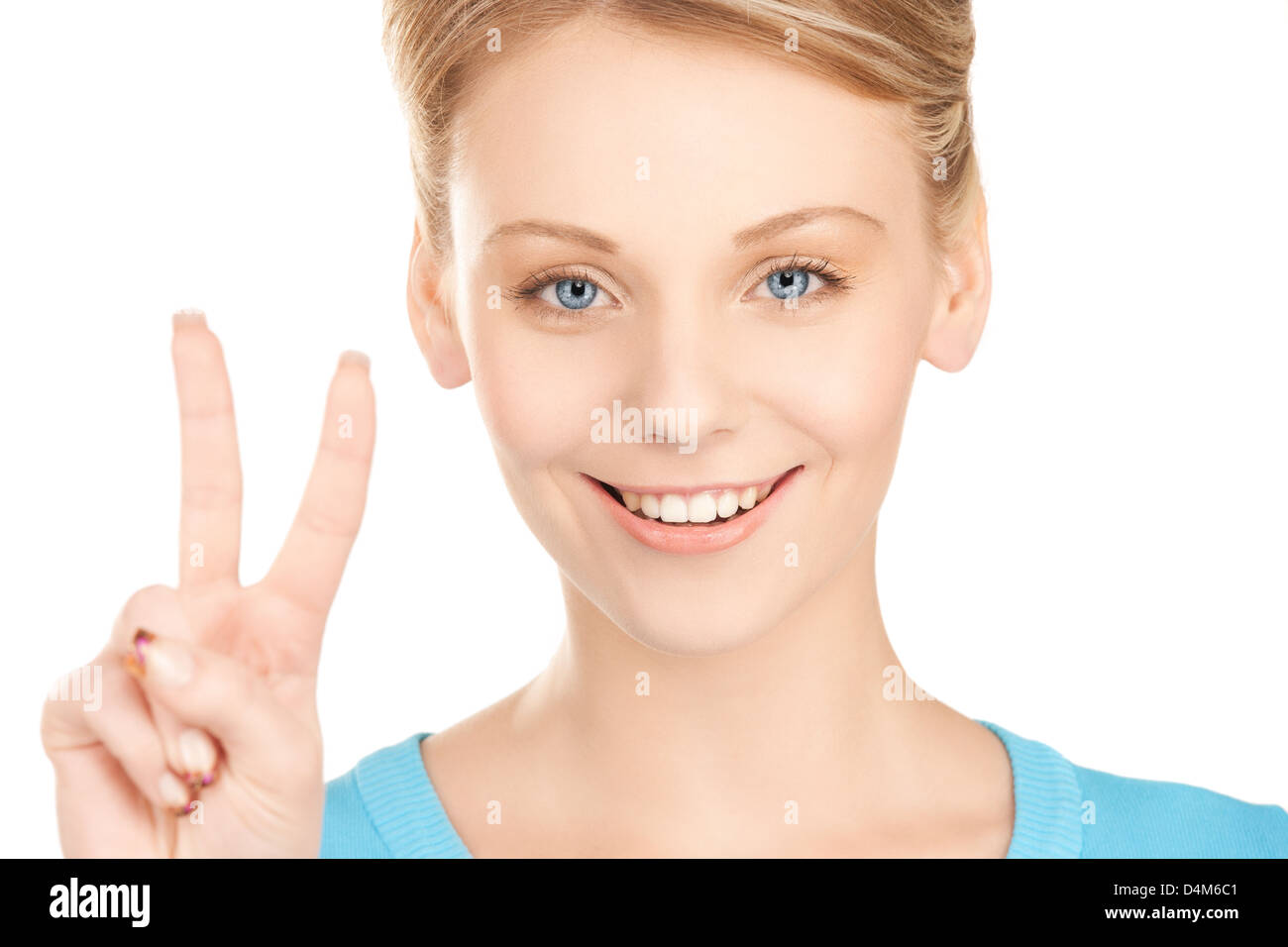 Double peace sign hi-res stock photography and images - Alamy
