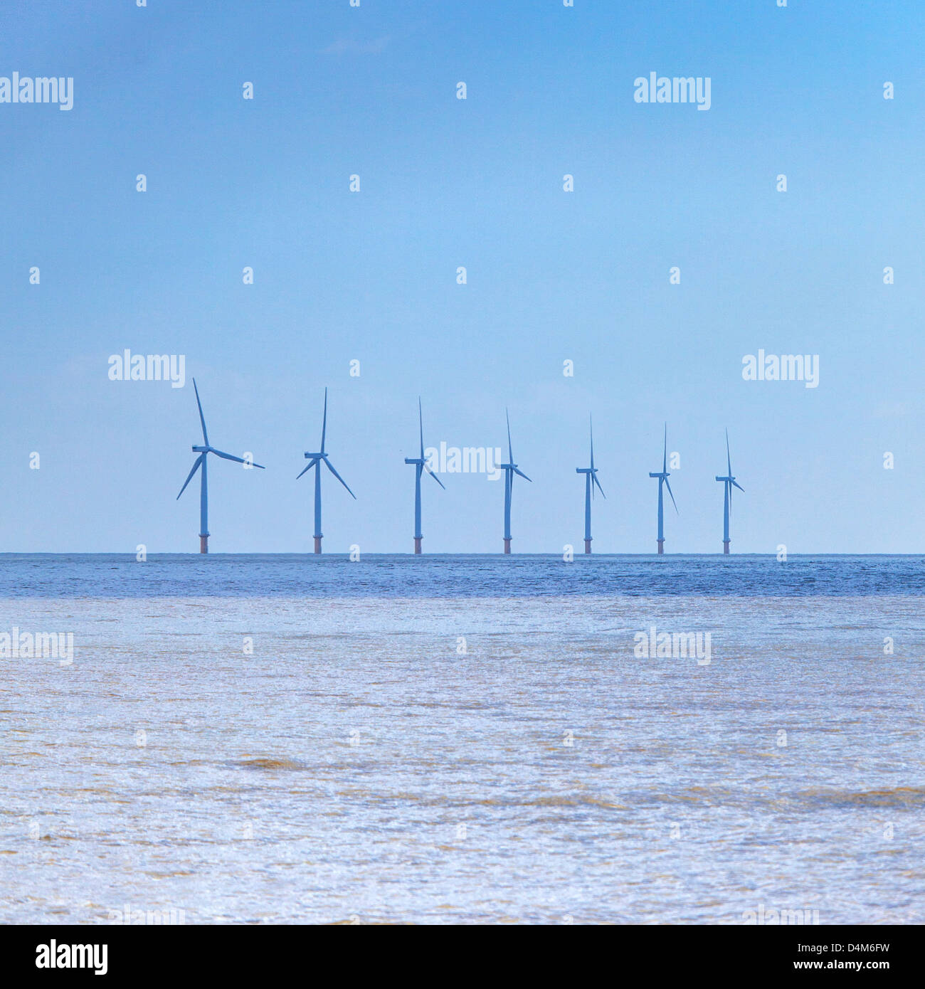 Gunfleet Sands Offshore Wind Farm Stock Photo - Alamy