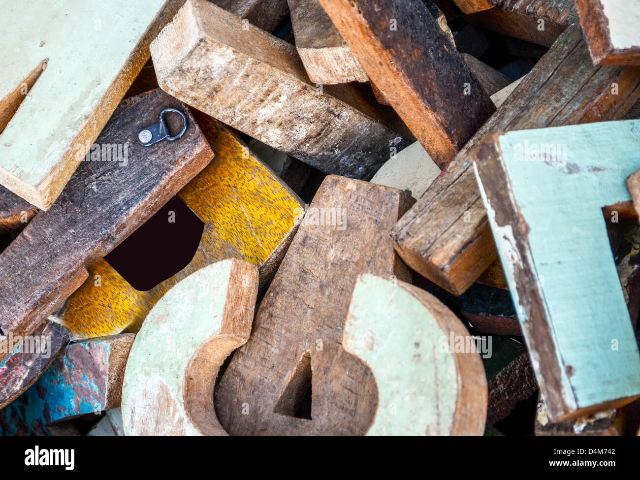 Grunge wooden letters background Stock Photo - Alamy
