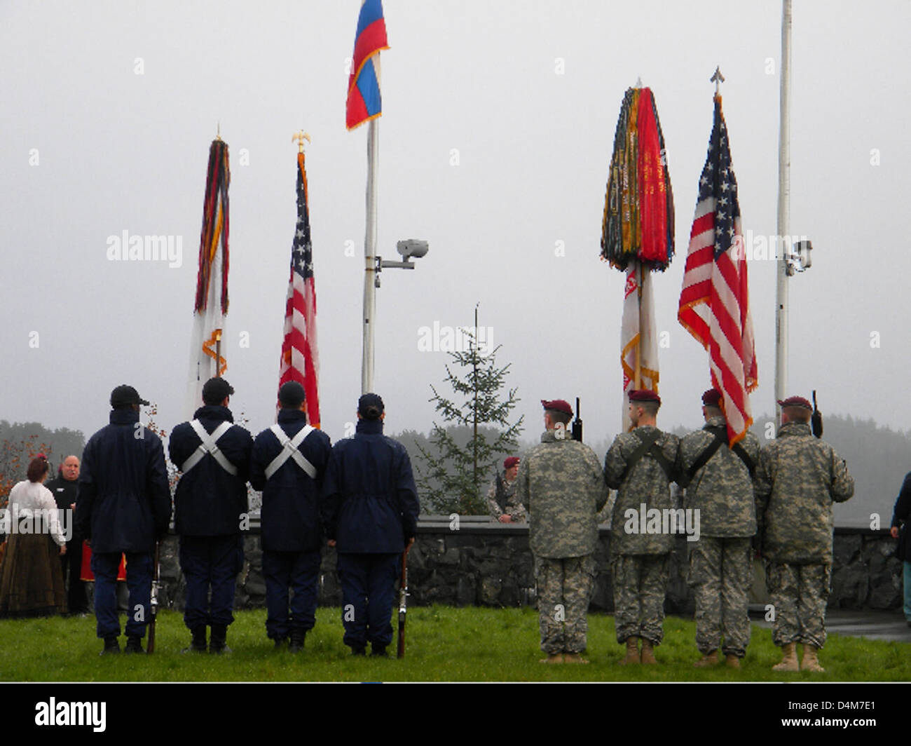 Alaska Day color guard Stock Photo - Alamy