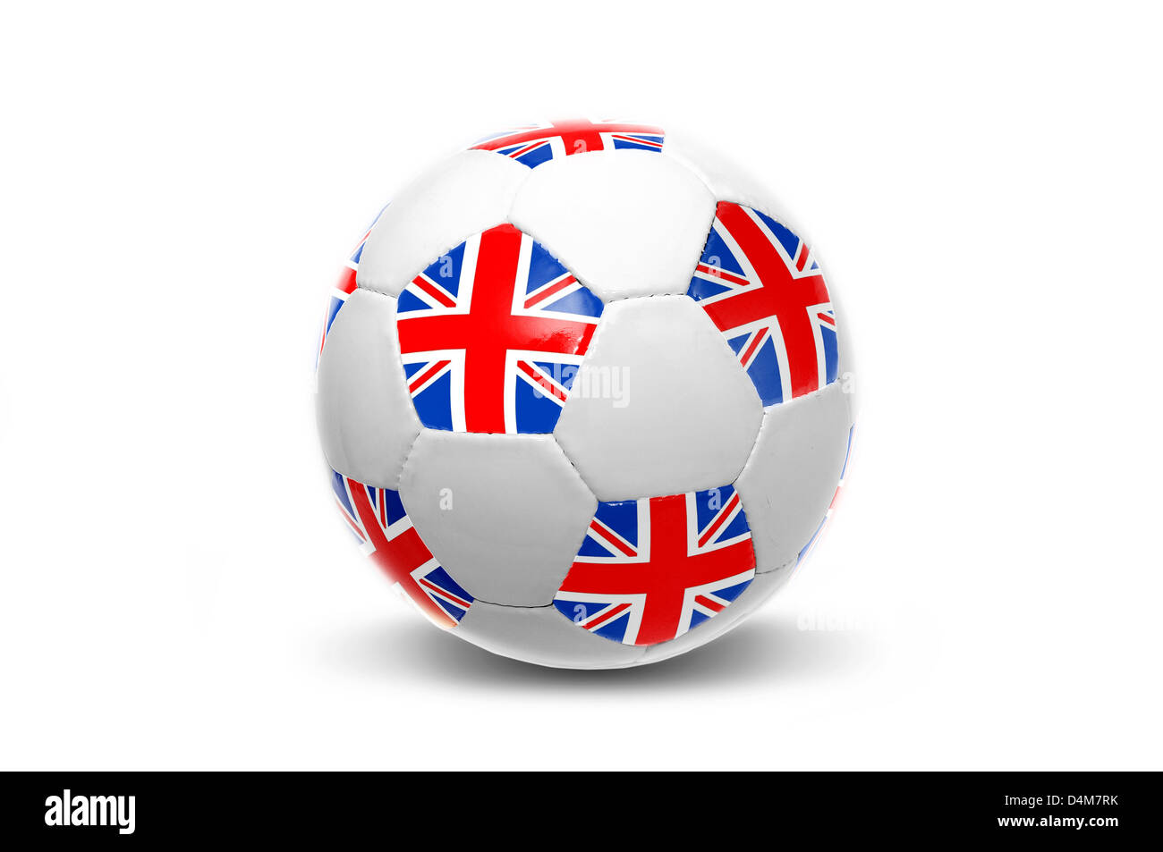 Soccer ball with British flag isolated in white Stock Photo - Alamy