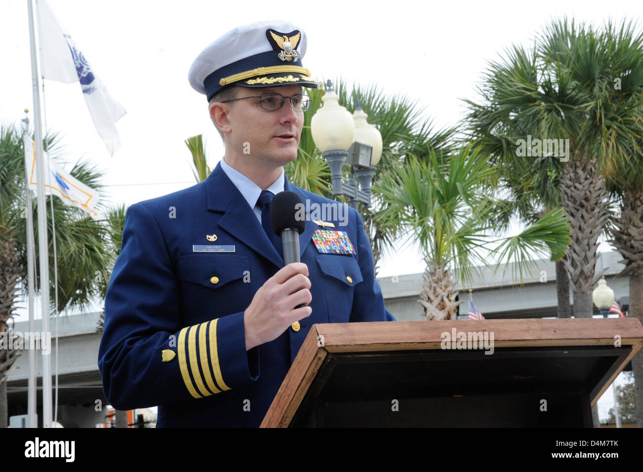 The dedication of the Blue Star Memorial Marker honors Captain Peter ...