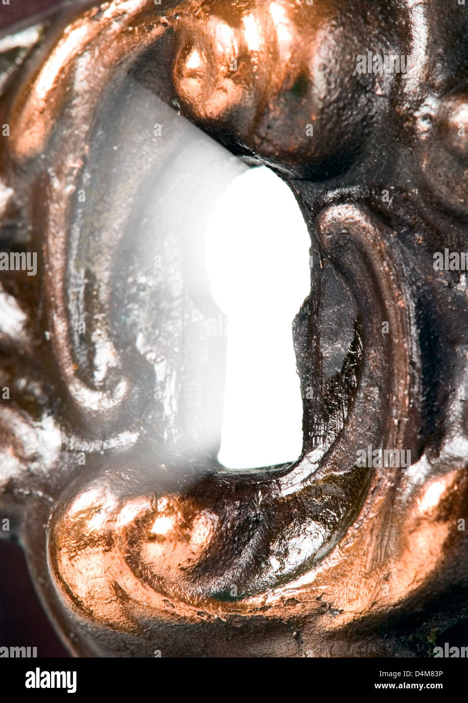 Light is coming through the hole of key, hope concept Stock Photo - Alamy