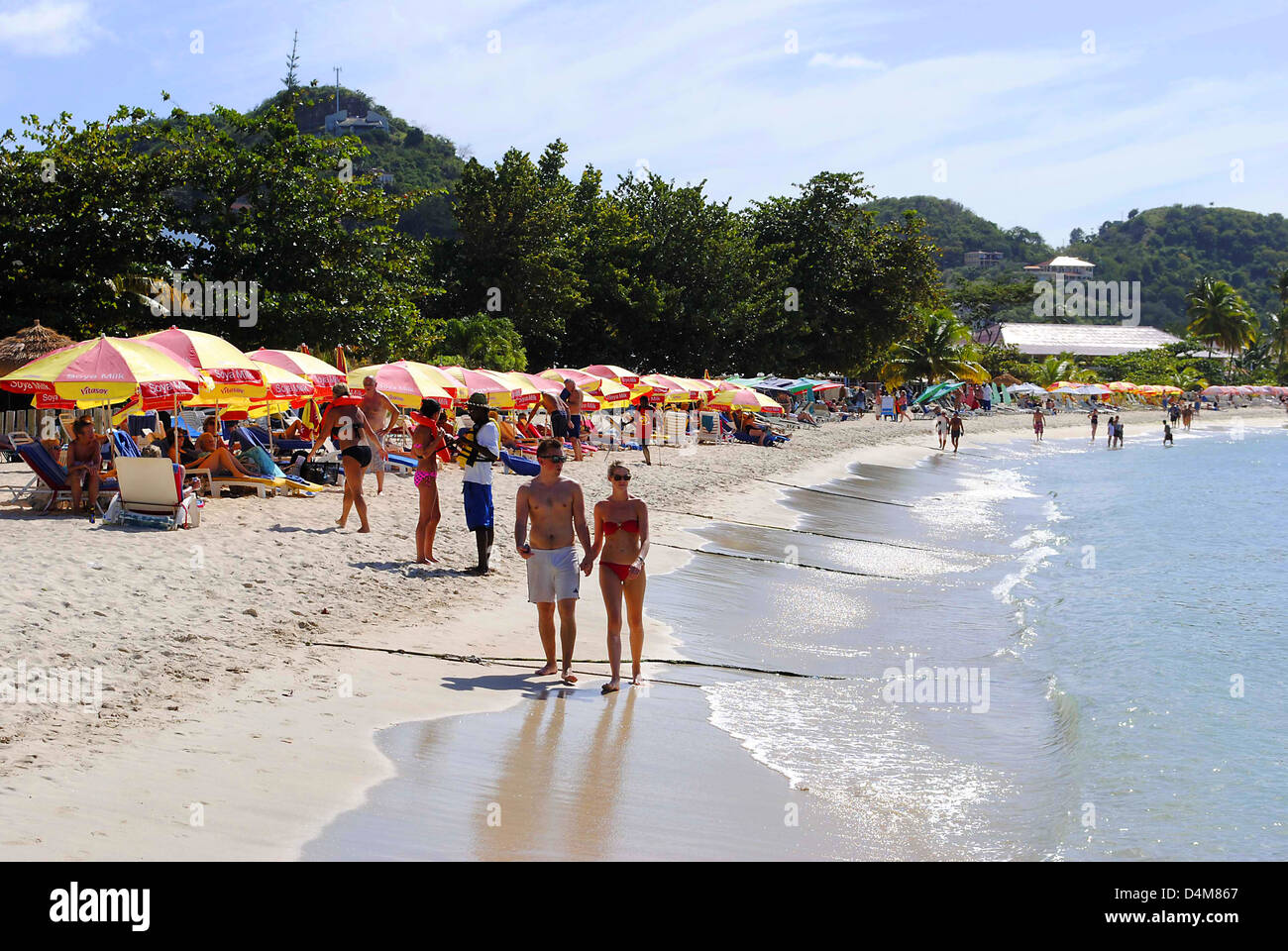 Grand Anse Beach in Grenada Stock Photo - Alamy